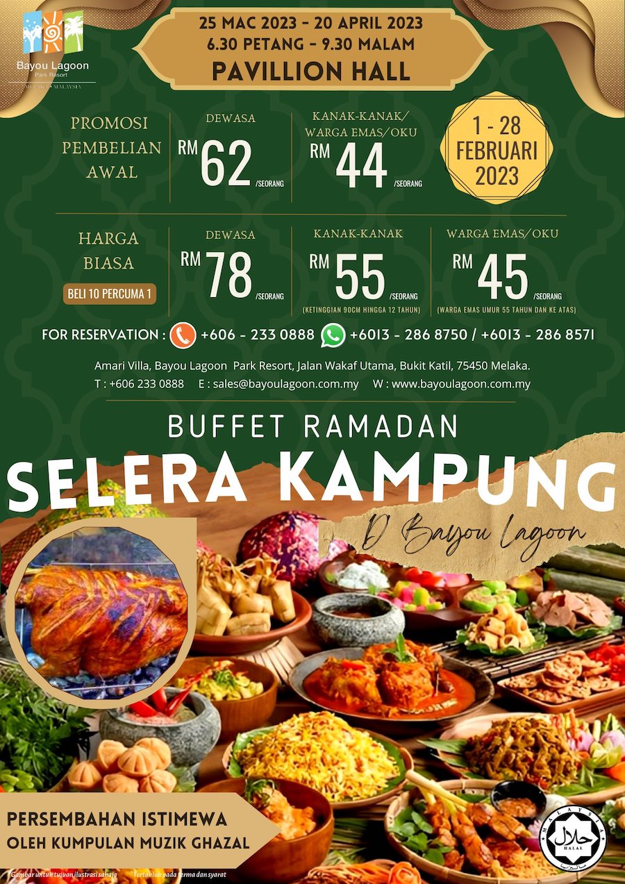 Senarai Buffet Ramadan Melaka 2023 - di Hotel Yang Ada Sijil Halal JAKIM - Jomjalan