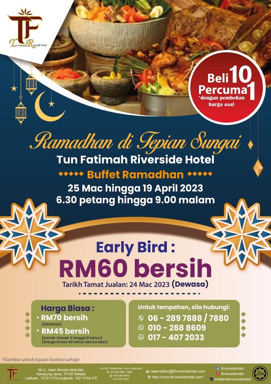 Senarai Buffet Ramadan Melaka 2023 - di Hotel Yang Ada Sijil Halal JAKIM - Jomjalan